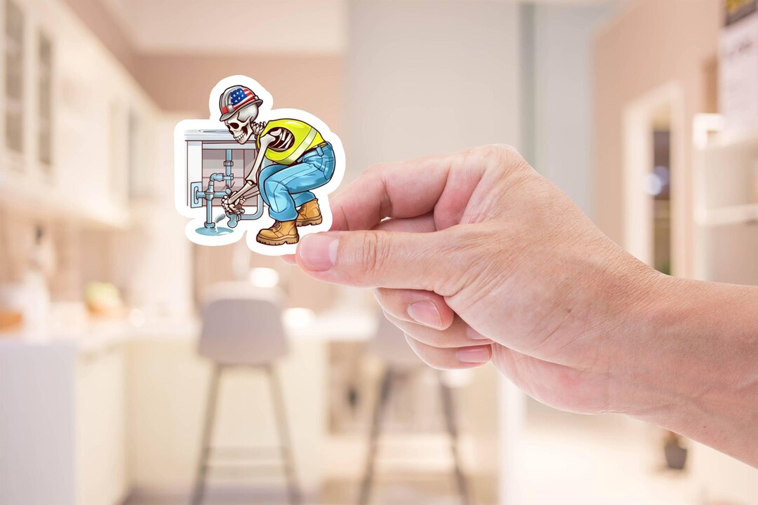 Plumber Sticker,hard Hat Sticker,construction Sticker,blue Collar ...