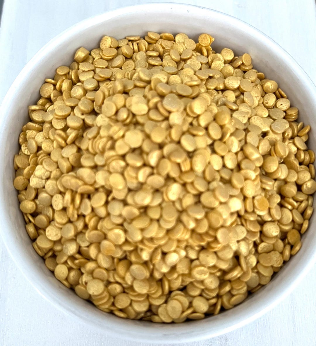 Pot of Gold Edible Sprinkles Quins! Shimmering Gold Quins! Beautiful ...