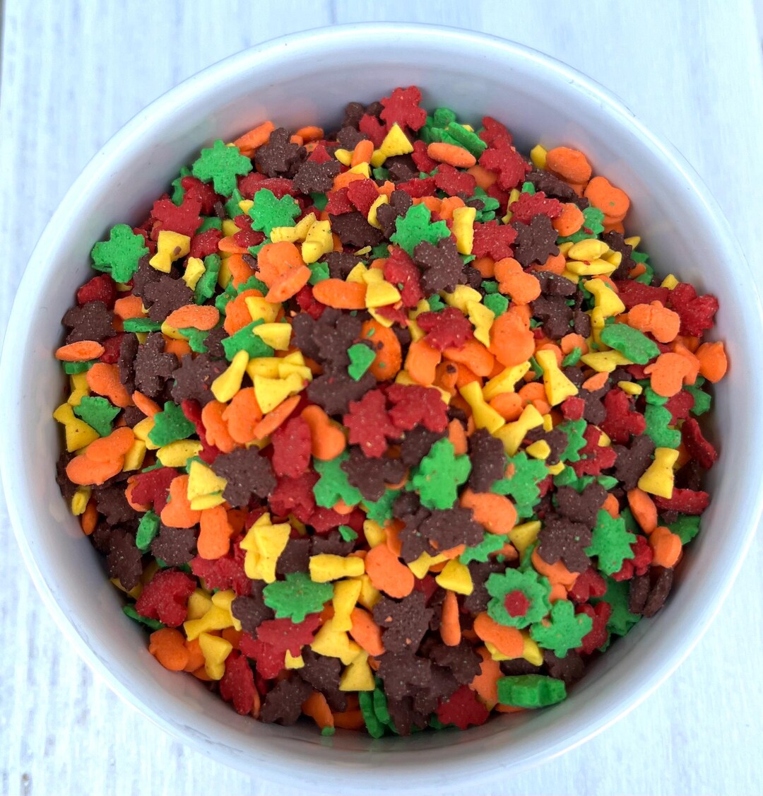 Autumn Leaves of Abundance Quins Sprinkles Jimmies Mix! Cake Decorating ...