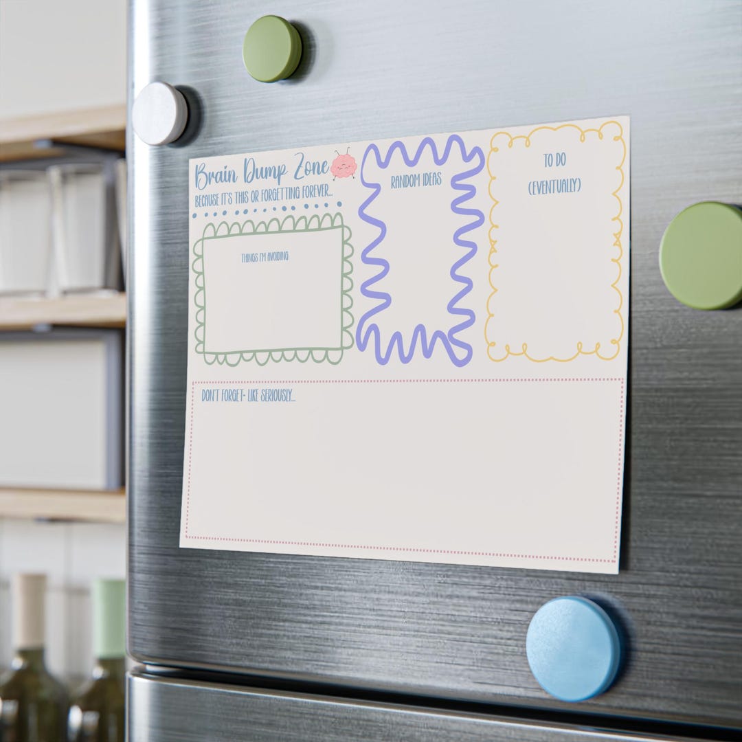 Brain Dump Zone Post-it® Note Pad: ADHD Friendly Productivity - Etsy