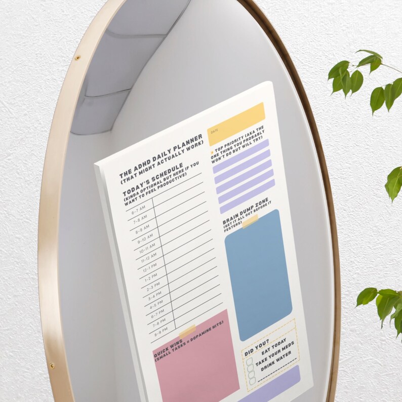 ADHD Daily Planner Post-it® Note Pad: Funny Focus Pad for ...