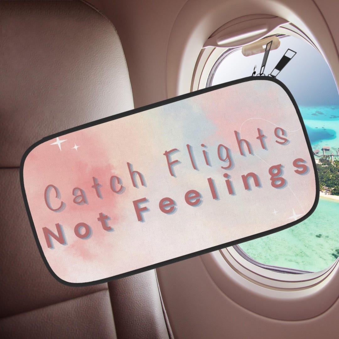 Travel Passport Wallet - Catch Flights Not Feelings Pink Blue ...