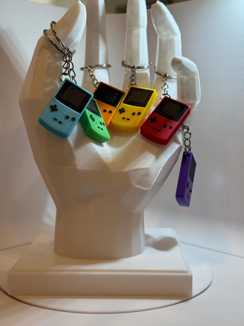 Game Boy Color Keychain – 3D Printed Mini Charm - Etsy