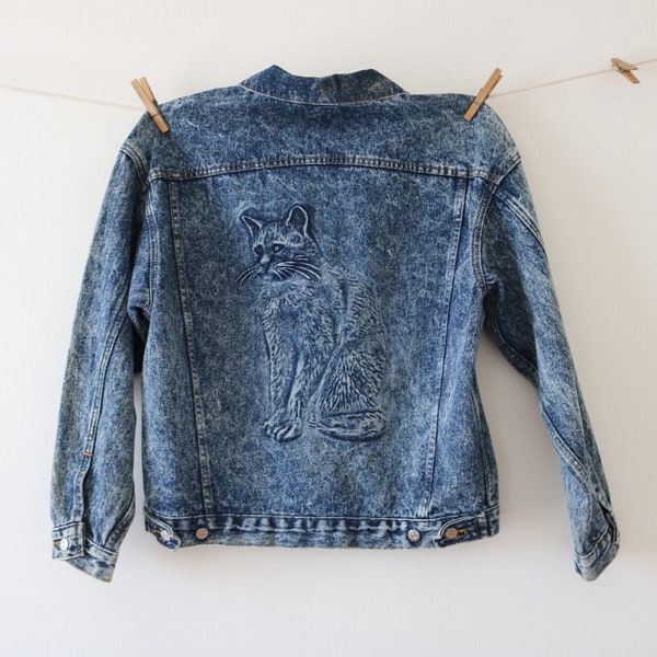 Cat Print Jacket - Etsy