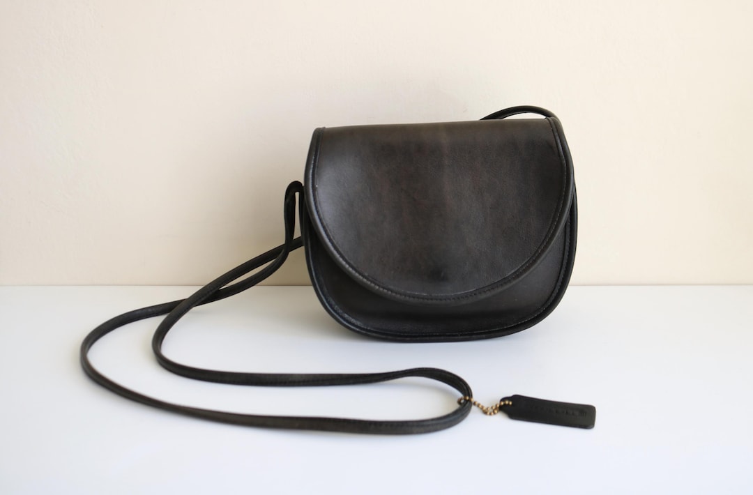 Coach Casey Crossbody Bag | Patina Black Leather - Etsy