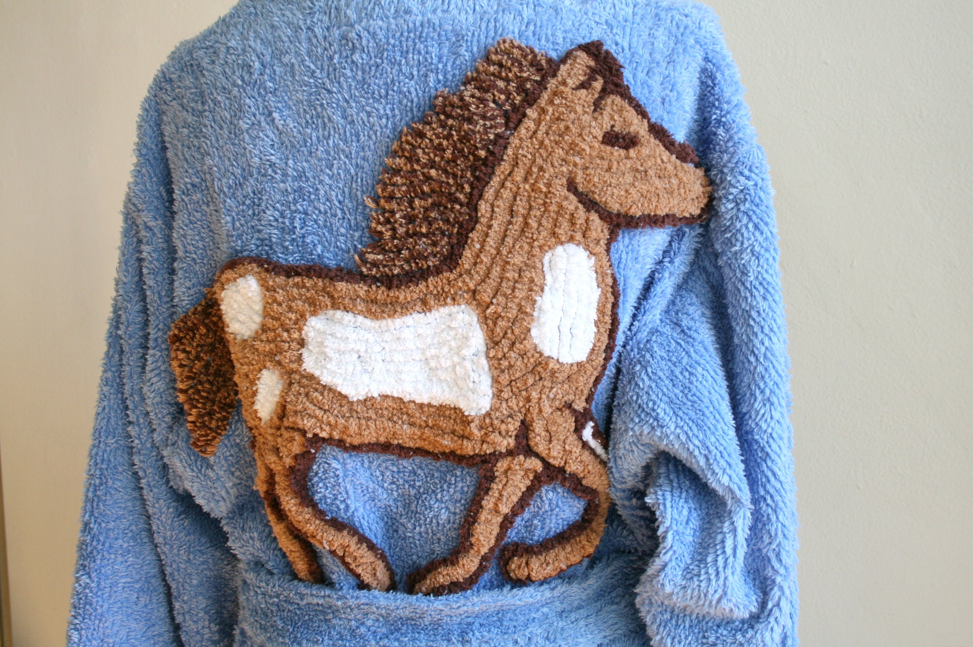 Vintage Canyon Group Chenille Horse Robe | Etsy