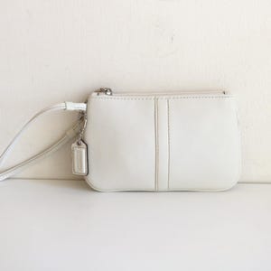 Coach Wristlet | White Leather - Etsy
