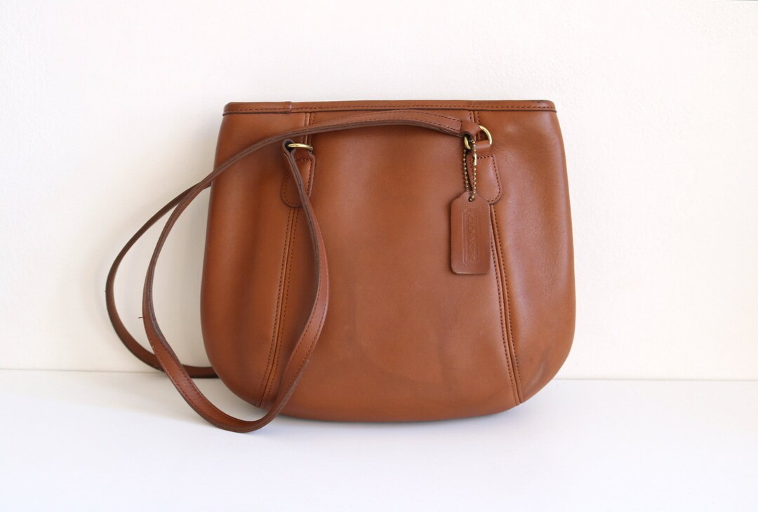 Coach Framed Pouch Shoulder Bag | British Tan Leather - Etsy