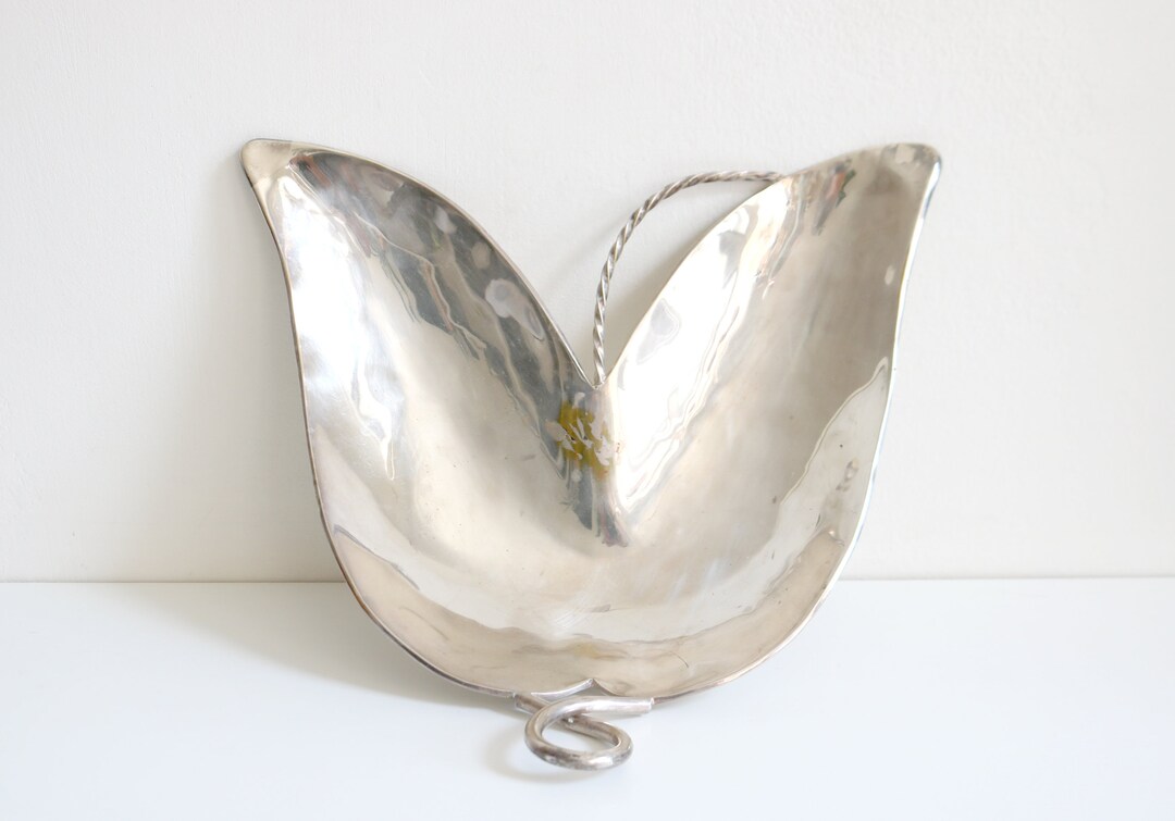 Mexico Silver Plated Large Catch Dish - Etsy