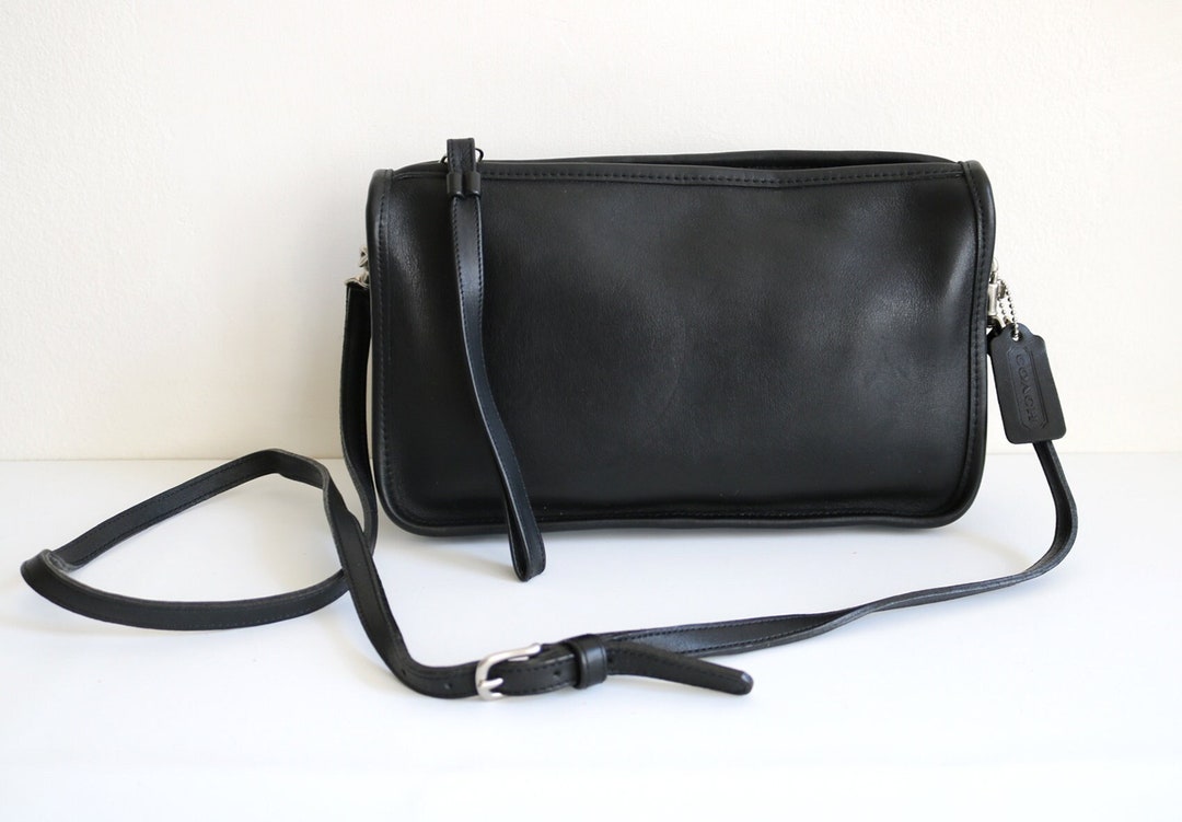 Coach Basic Bag Black Leather Nickel Hardware - Etsy