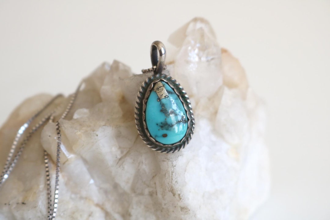 Navajo Cynthia Begay Turquoise Sterling Necklace - Etsy