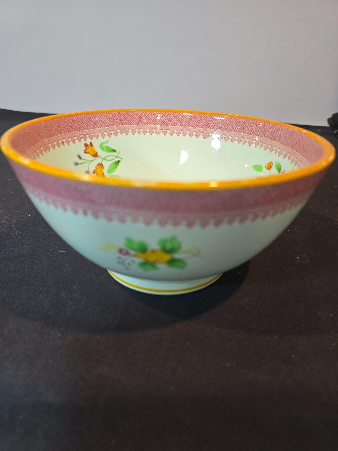 Adams Calyx Ware Hand Painted Lowestoft Medium Serving Bowl 1940 - Etsy