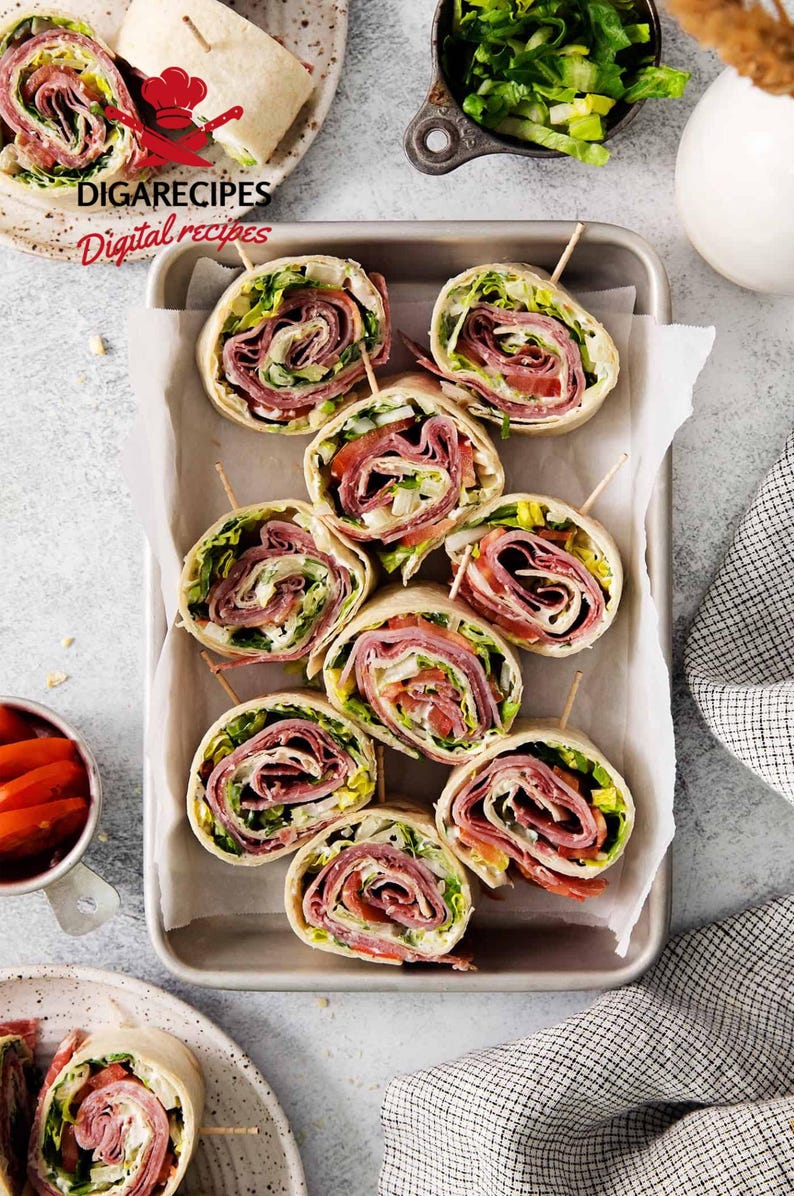 Italian Sub Pinwheels Recipe – Easy No-bake Party Appetizer | Cold Deli ...