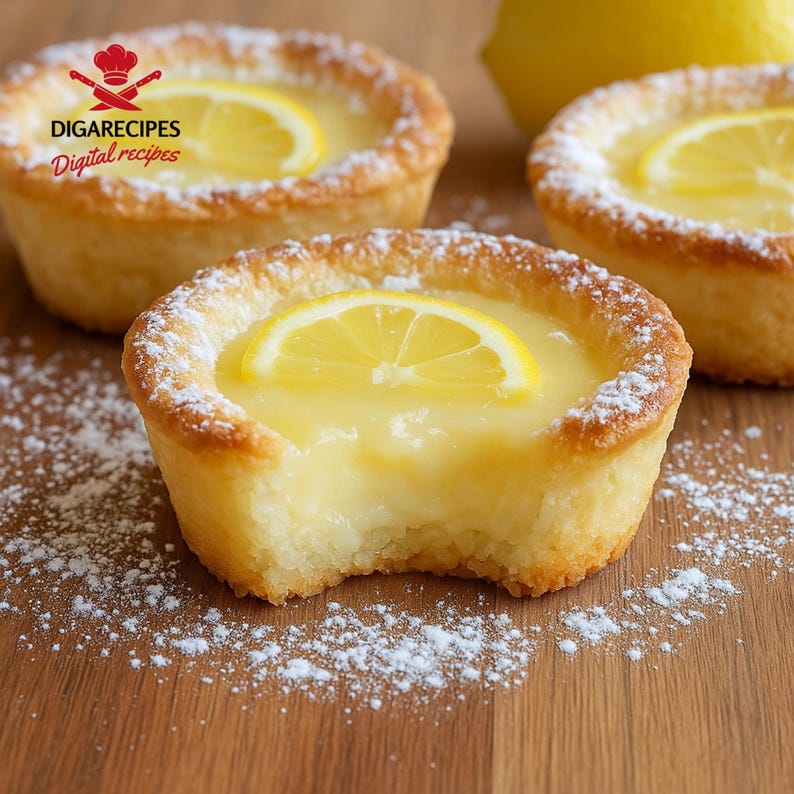 Lemon Impossible Pie Recipe: Tangy Mini Custard Tarts (printable PDF ...