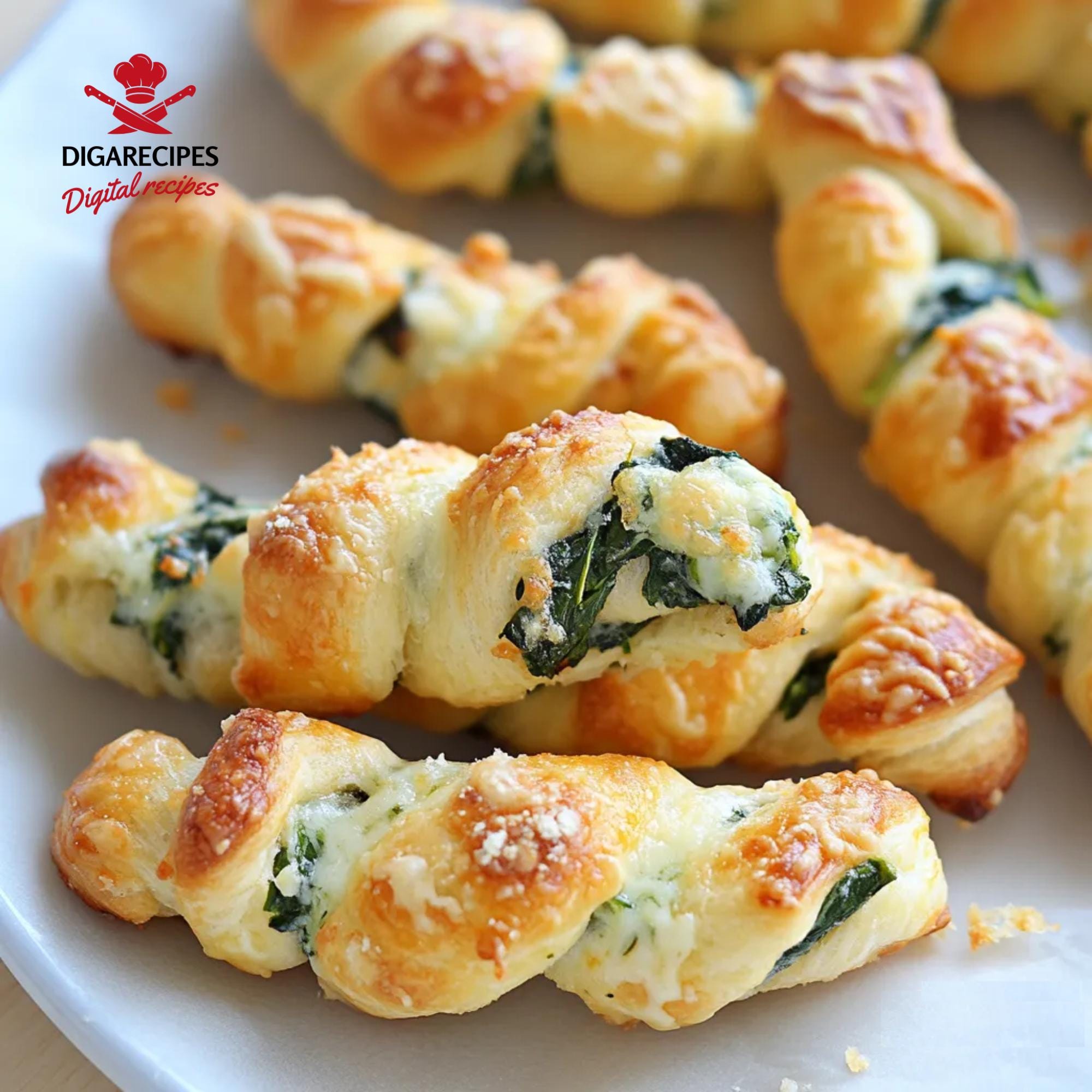 Best Recipe for Parmesan and Spinach Cheese Twists | Savory Puff Pastry ...