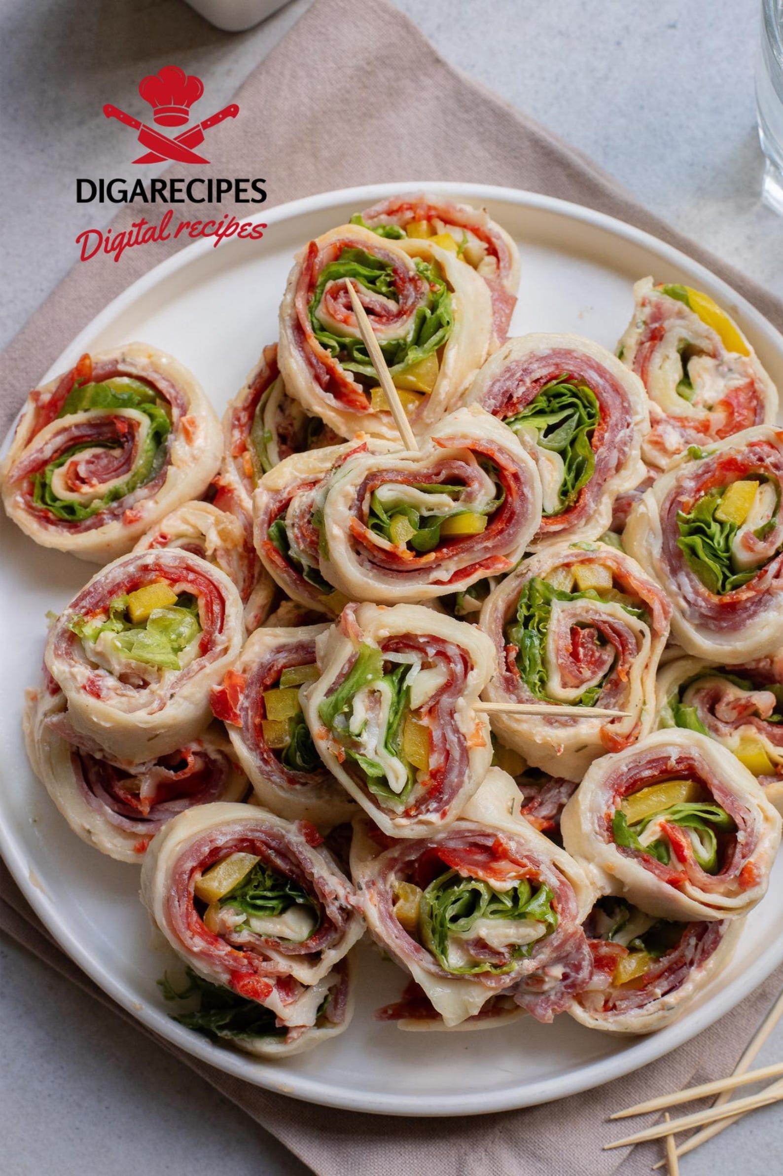Italian Sub Pinwheels Recipe – Easy No-bake Party Appetizer | Cold Deli ...