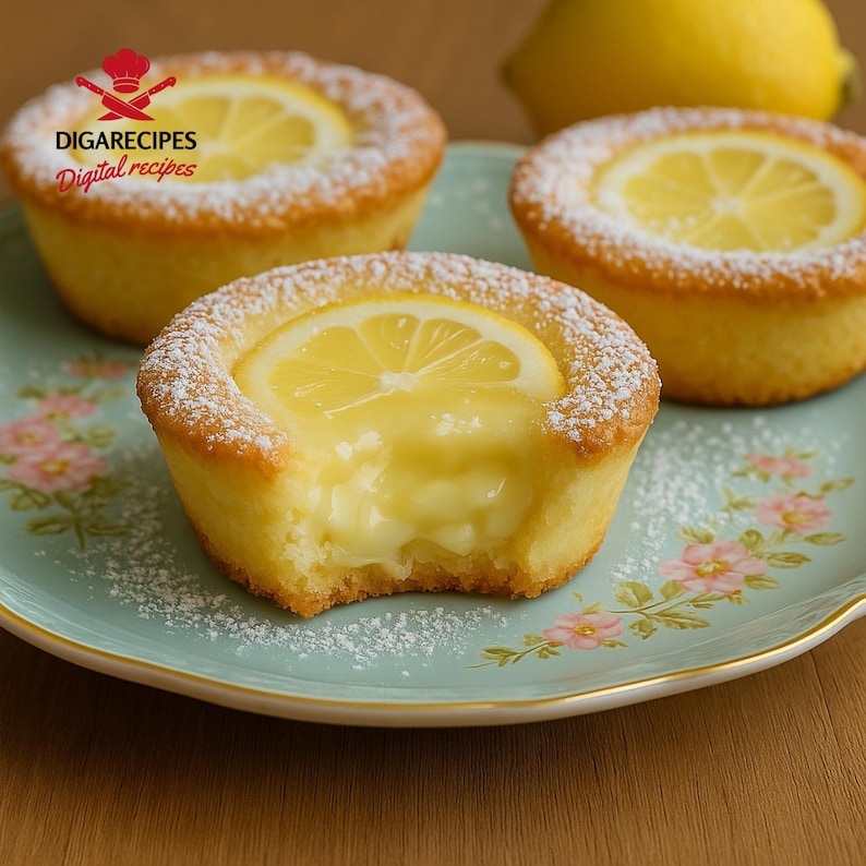 Lemon Impossible Pie Recipe: Tangy Mini Custard Tarts (printable PDF ...