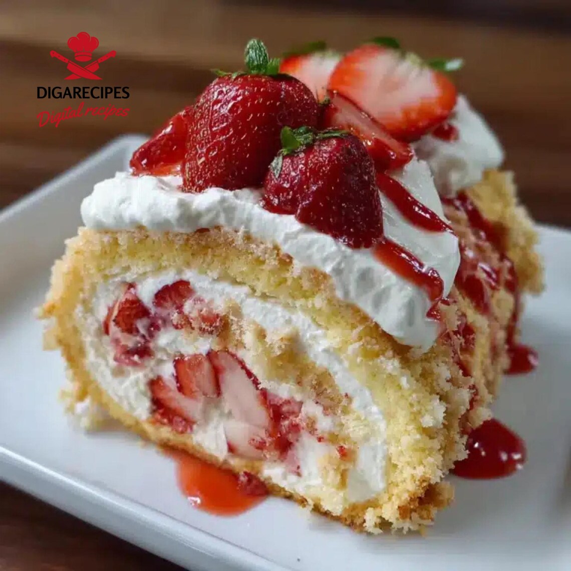 Best Recipe for Homemade Strawberry Shortcake Cheesecake Roll | Fruity ...
