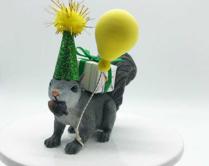 Birthday Animal Squirrel Cake Topper Party Animal Cake - Etsy
