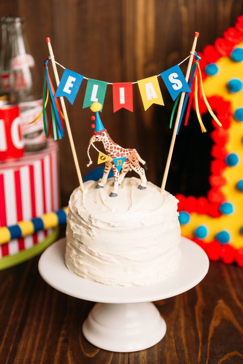 Safari Party Animal Cake Topper Zoo Cake Topper Circus Cake - Etsy