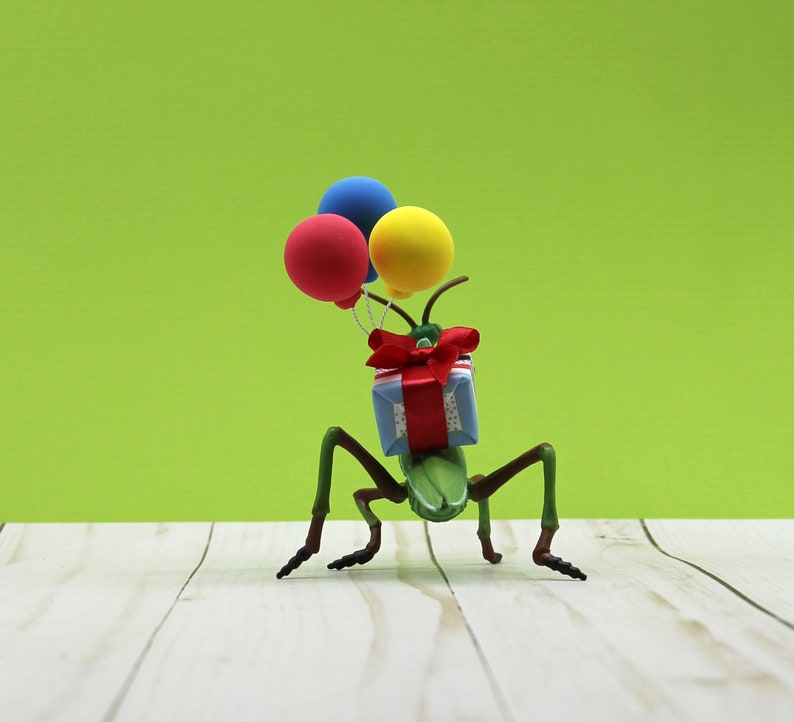 Praying Mantis Cake Topper Praying Mantis Birthday Party | Etsy