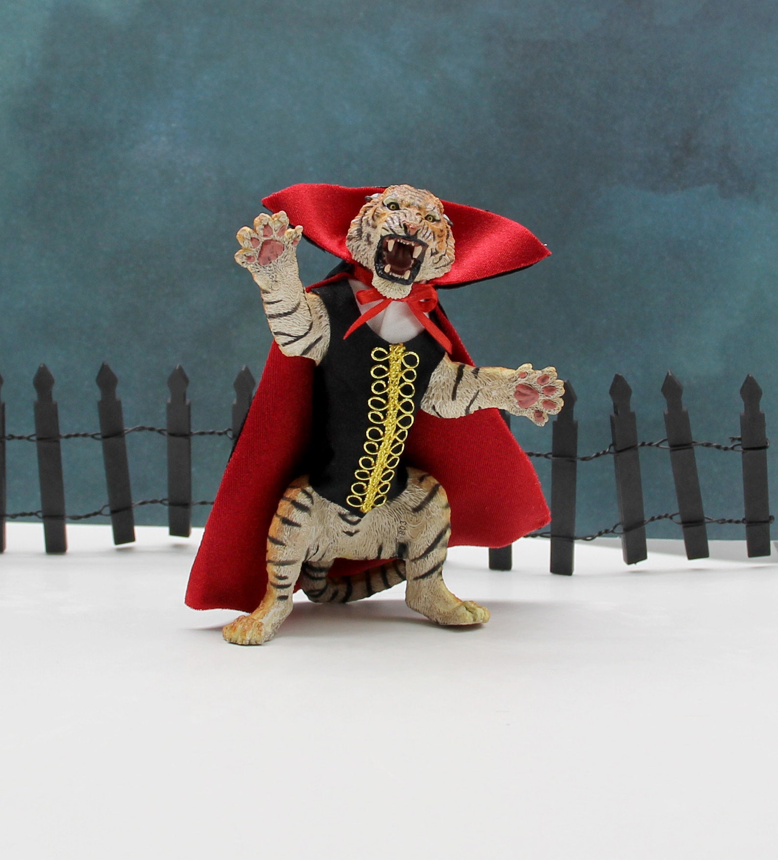 Halloween Party Animal Cake Toppers Vampire Tiger Cat Pig | Etsy