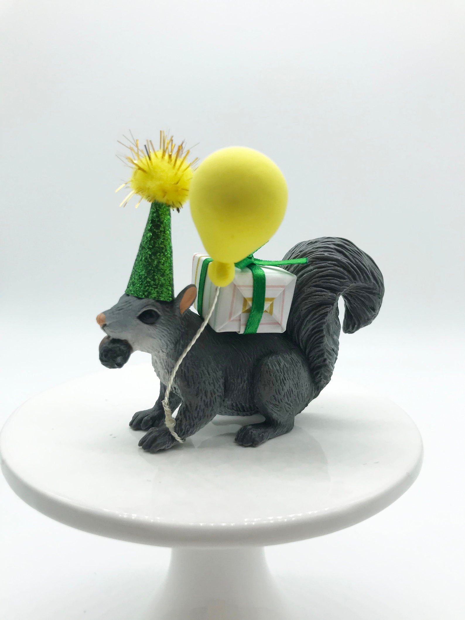 Birthday Animal Squirrel Cake Topper Party Animal Cake | Etsy