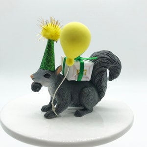 Birthday Animal Squirrel Cake Topper, Party Animal Cake Topper ...