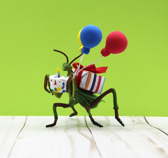 Praying Mantis Cake Topper Praying Mantis Birthday Party | Etsy