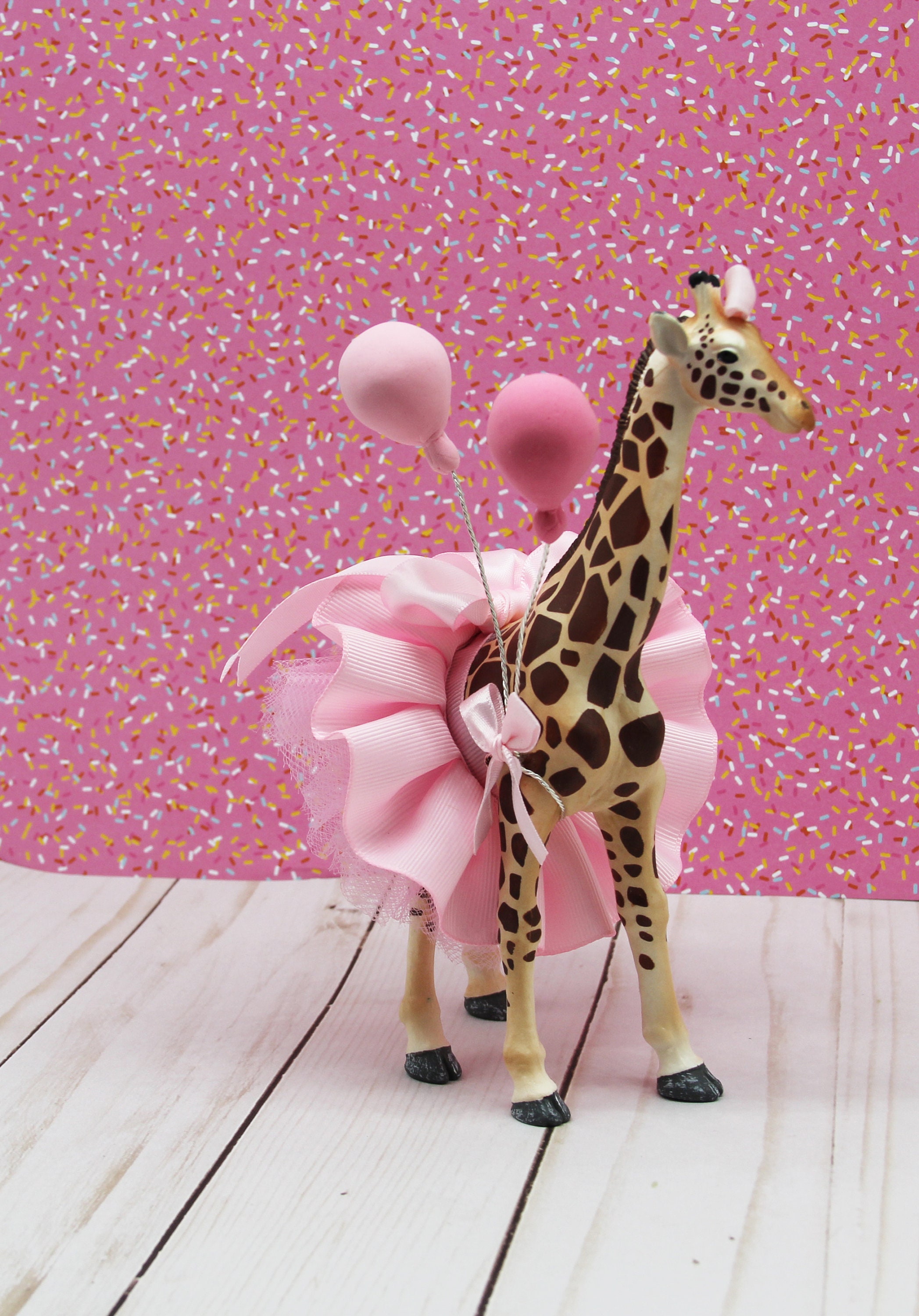 Giraffe Birthday Cake Topper, Animal Cake Topper, Safari Party Cake ...