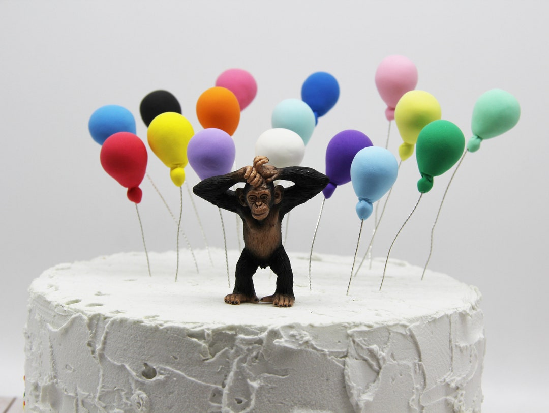 Mini Balloon Cake Topper, Balloons for Party Animal Accessory ...