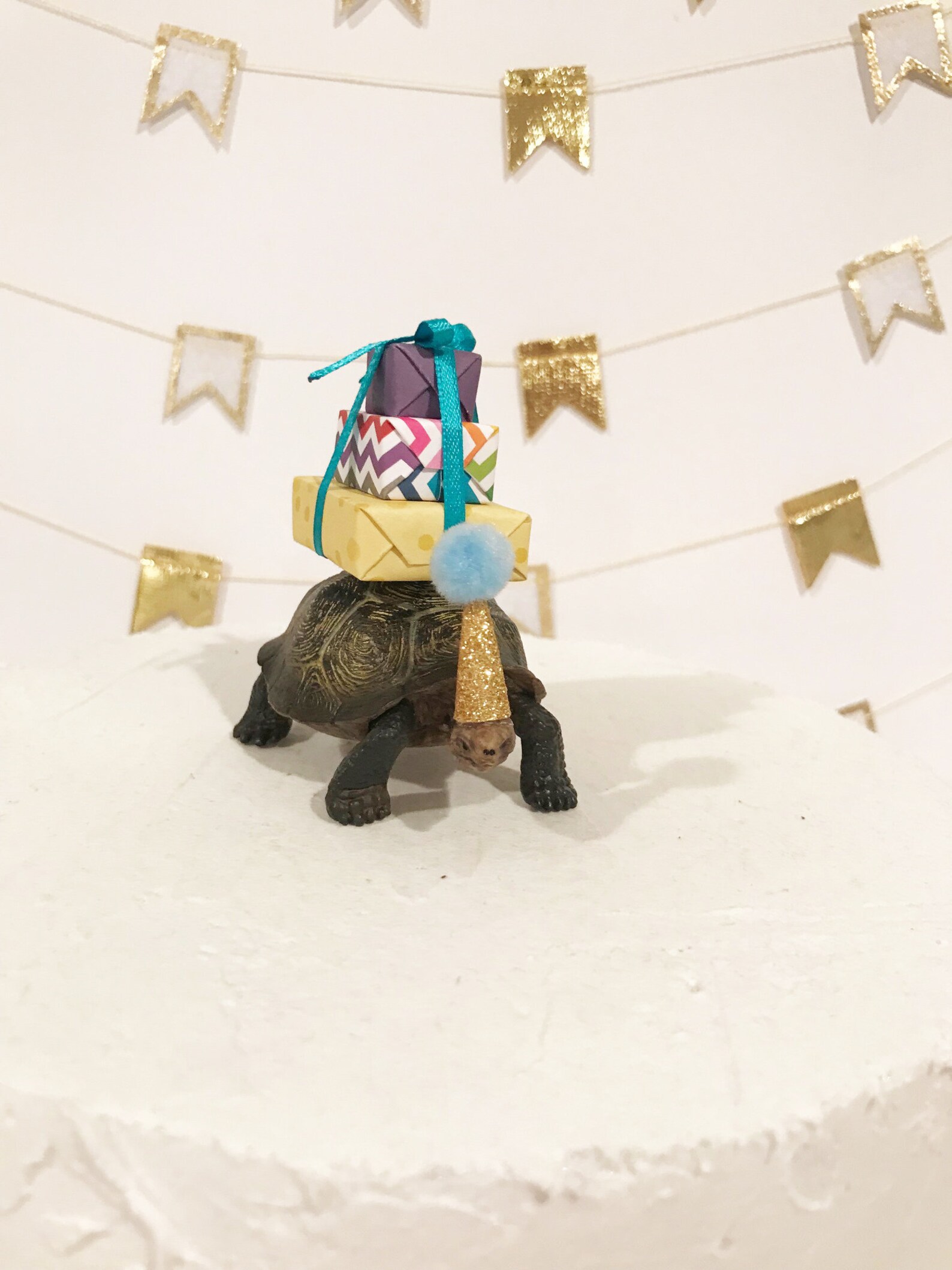 Turtle or Tortoise Birthday Cake Topper Animal Cake Topper - Etsy