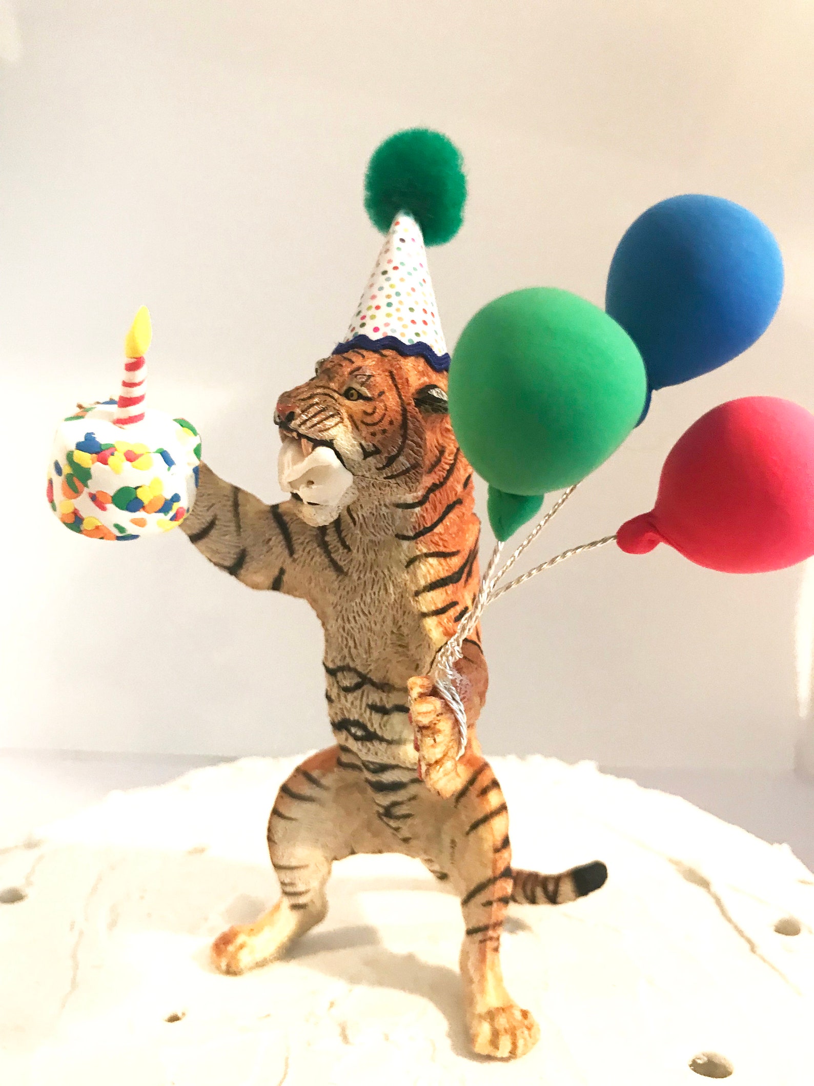 Tiger Birthday Cake Topper Animal Jungle Cake Topper Tiger | Etsy