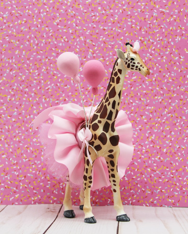 Giraffe Birthday Cake Topper Animal Cake Topper Safari Party - Etsy