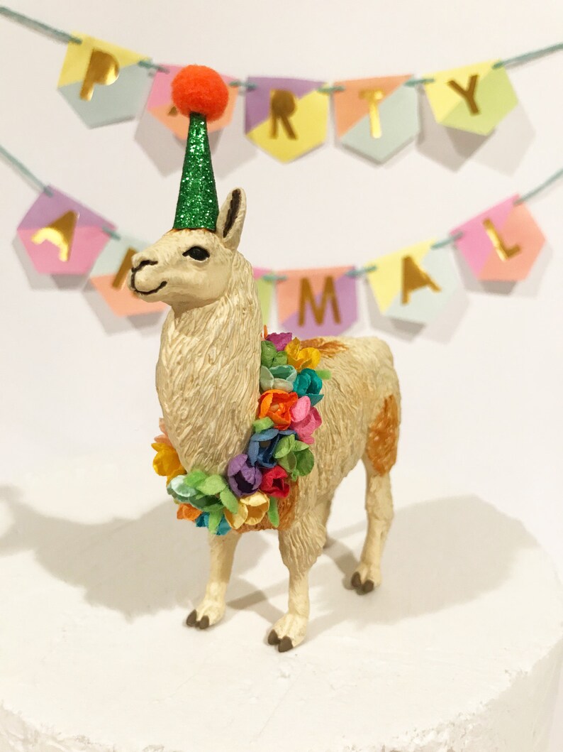 Birthday Llama Cake Topper Party Animal Cake Topper Llama - Etsy