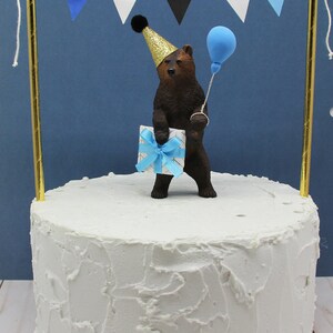 Grizzly Bear Cake Topper, Camping Theme Party Bear, Safari Party Animal ...