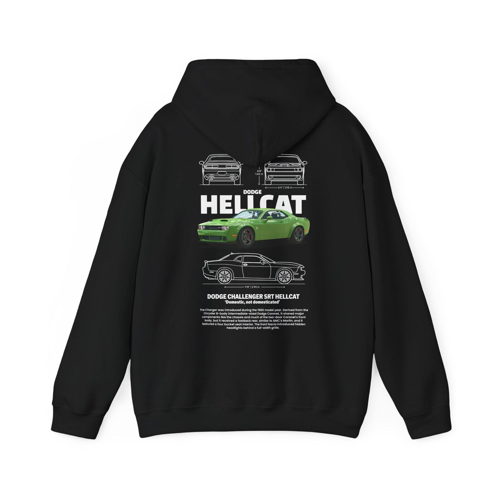 Dodge Hellcat Hoodie - Etsy