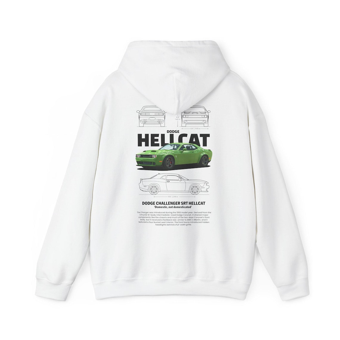 Dodge Hellcat Hoodie - Etsy