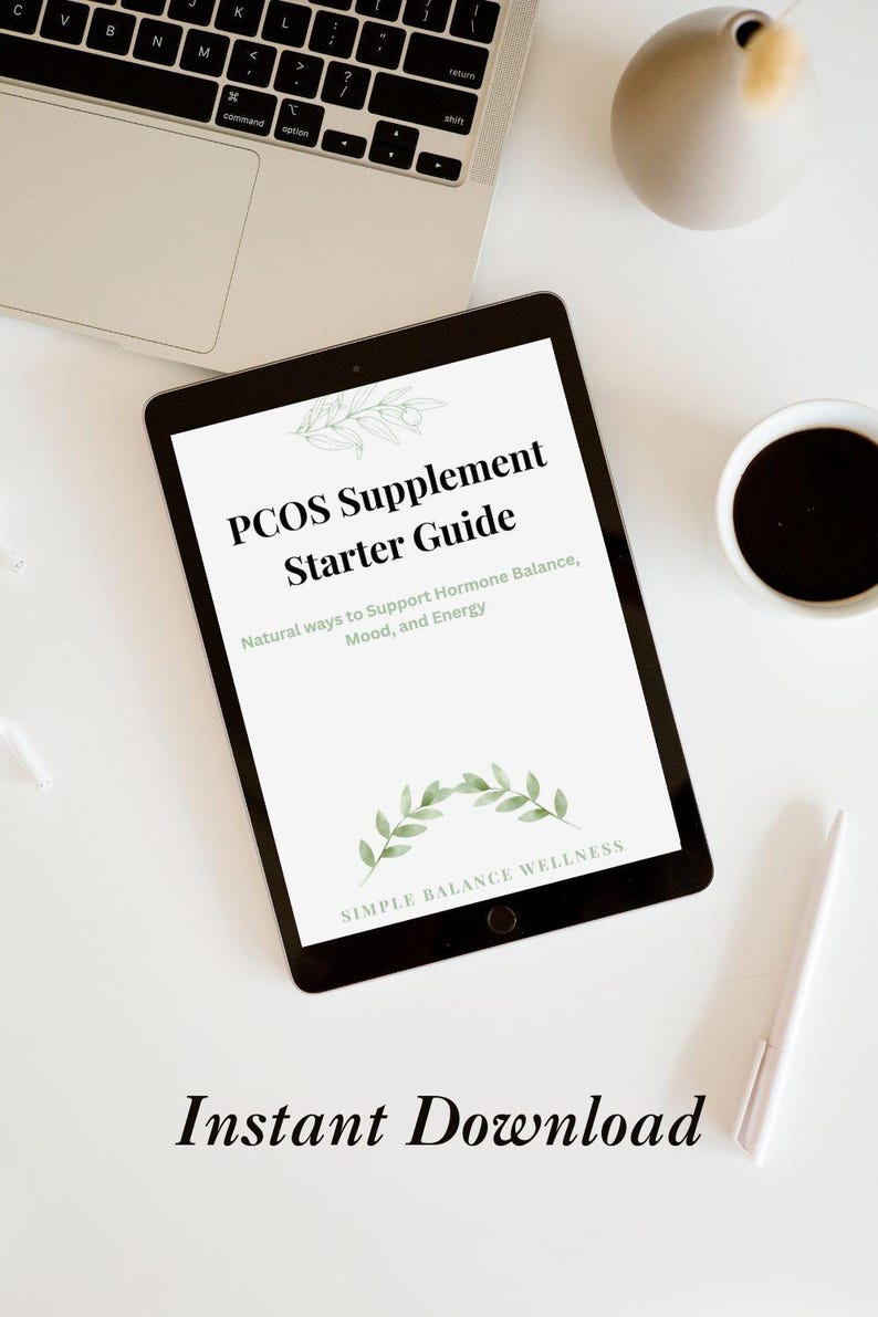 PCOS Supplement Guide, Digital Download, Hormone Balance Tracker, Mood ...