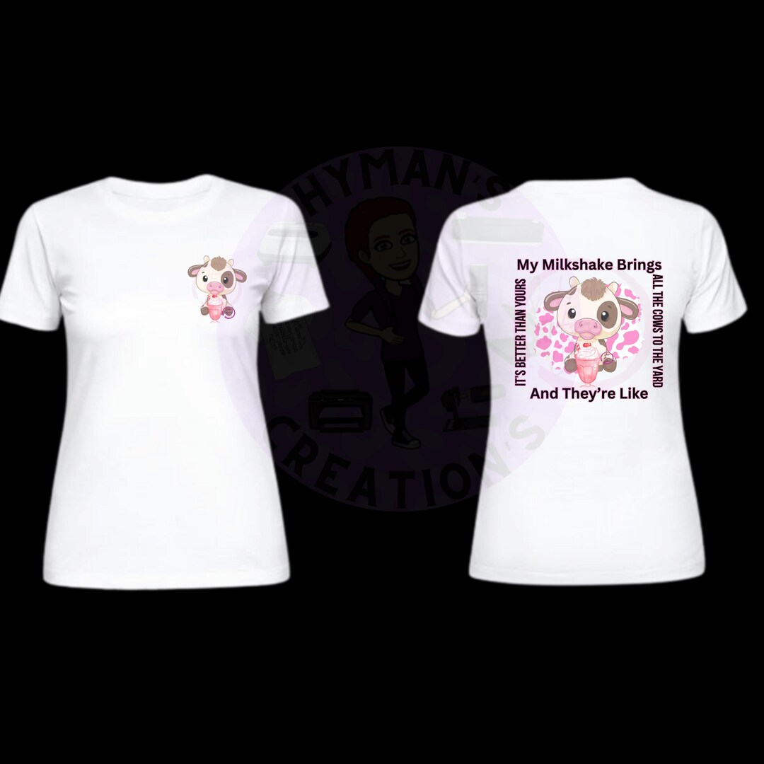 Milkshakes and Cows PNG, My Milkshake Brings PNG, Cows Print PNG - Etsy