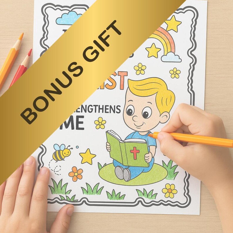 Philippians 4:13 Kids Bible Verse Wall Art – Set of 3 Colorful ...