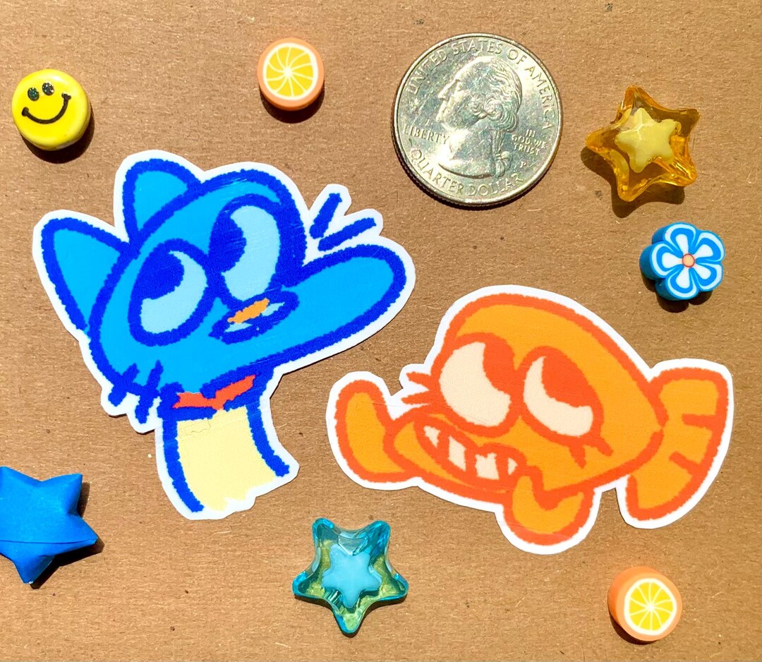 Gumball and Darwin Handmade Sticker Decal - Etsy