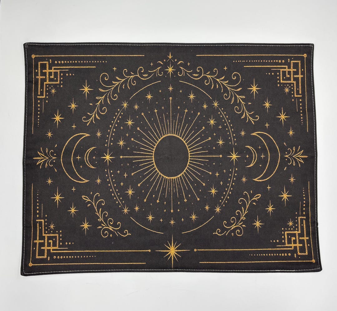 Celestial Altar Cloth, Tarot Cloth, Altar Decor, Altar Rug, Rune Cloth ...