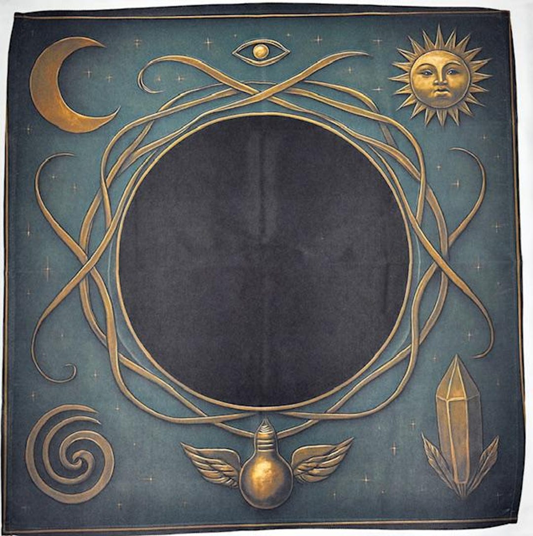 Scrying Altar Cloth, Tarot Cloth, Altar Decor, Altar Rug, Rune Cloth ...