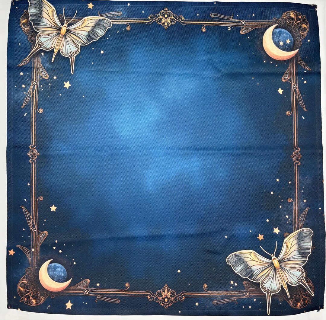 Moth Altar Cloth, Tarot Cloth, Altar Rug, Rune Cloth, Dice Mat, Wall ...