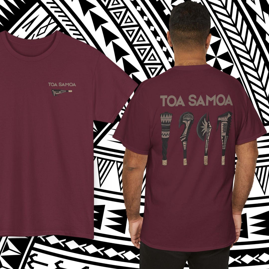 Samoan Warrior T-shirt, Toa Samoa War Clubs, Pacific Islander Gift - Etsy