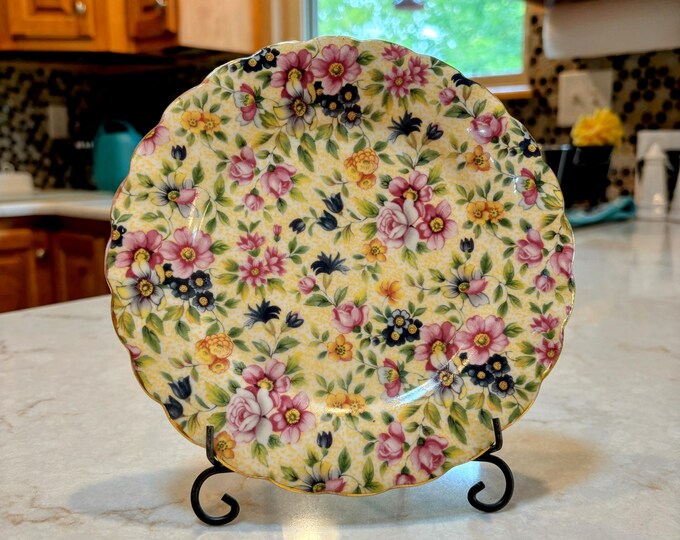Ornamental Collectibles Chintz Plate - Etsy