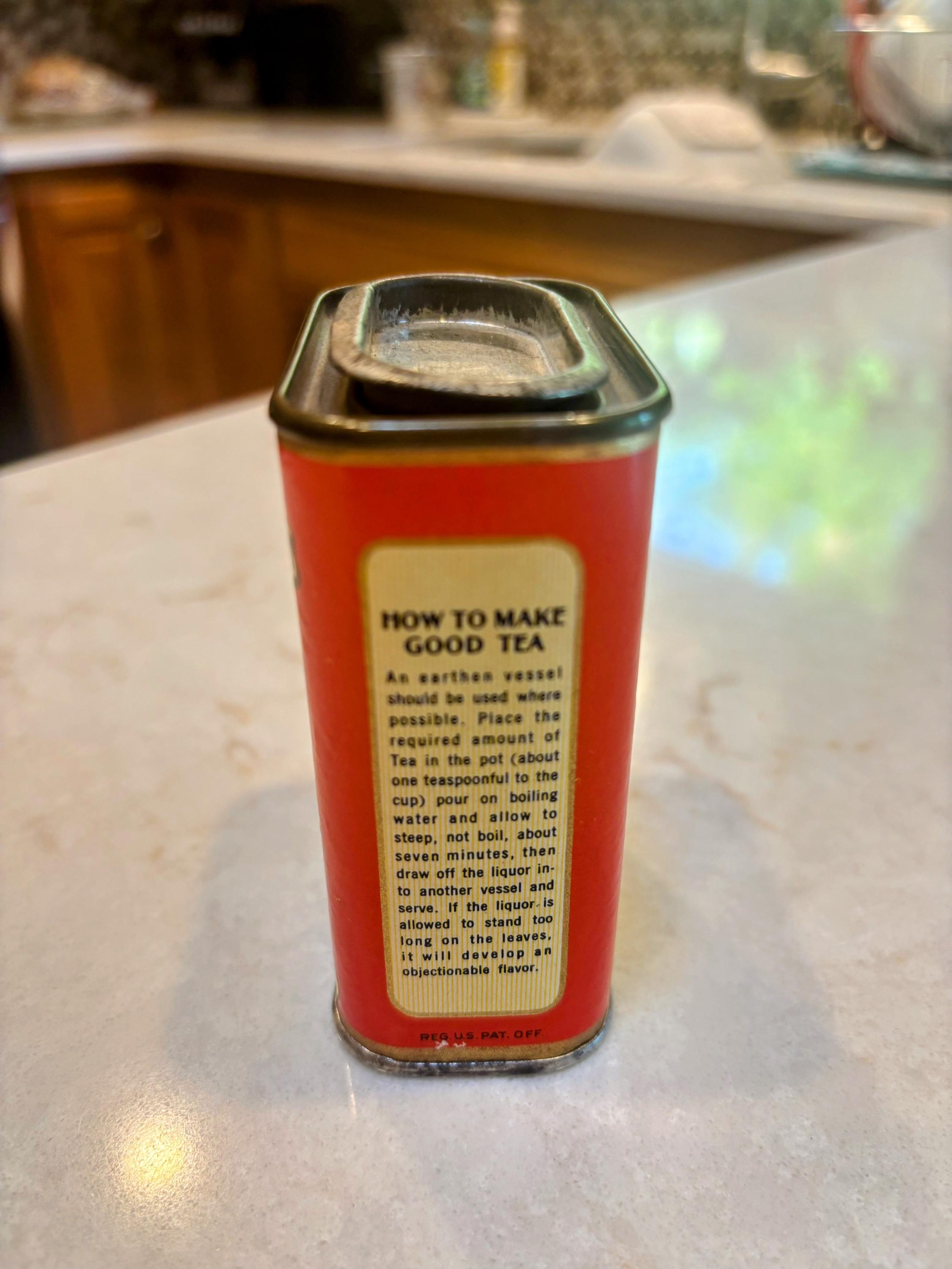 Vintage Betsy Ross Tea Tin: Orange Pekoe, 1930s Graphics - Etsy