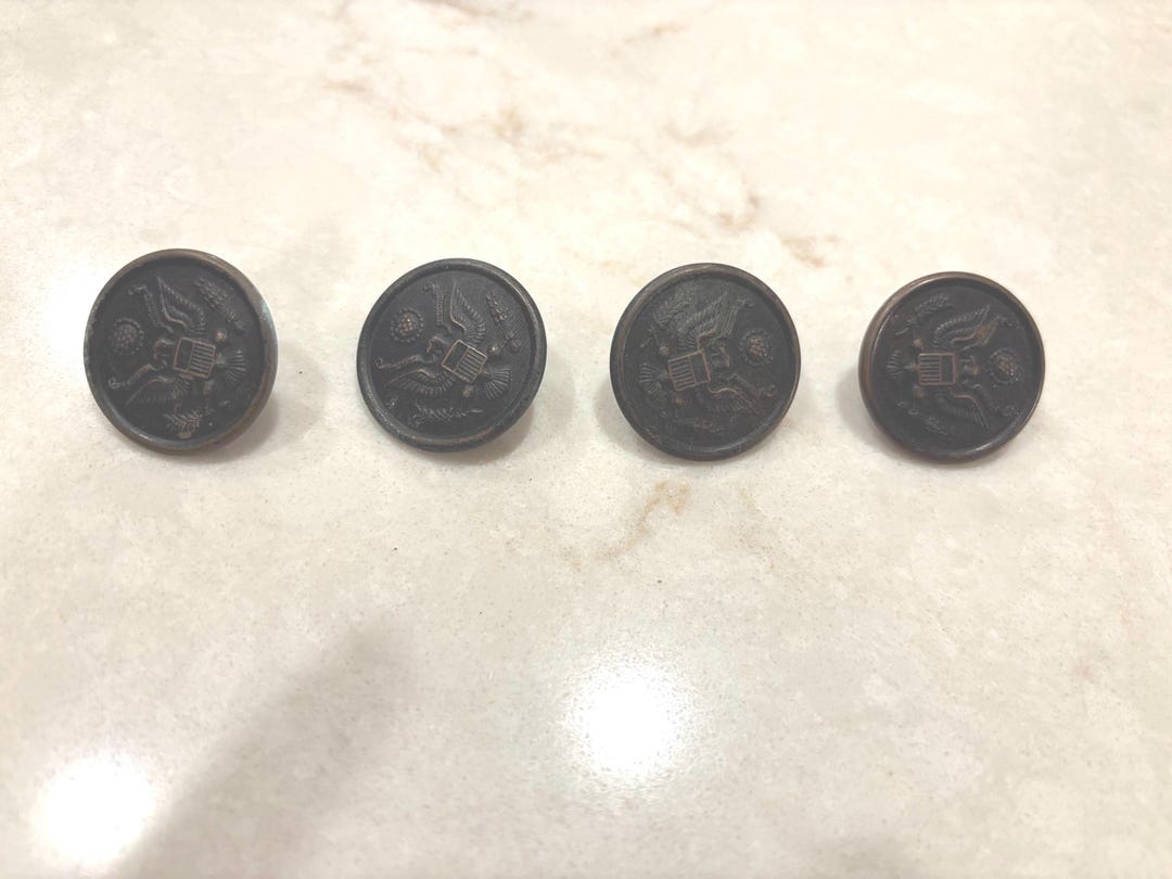 Set of 4 L.A. Myers Jr. Inc U.S. Military Uniform Buttons - Etsy