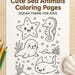 Cute Sea Animals Coloring Pages – Ocean Theme for Kids - Etsy